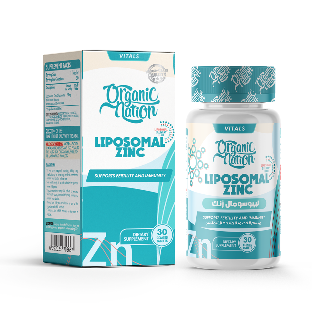 Organic Nation Liposomal Zinc Gluconate-30Serv.-30Tablets – Protein and ...