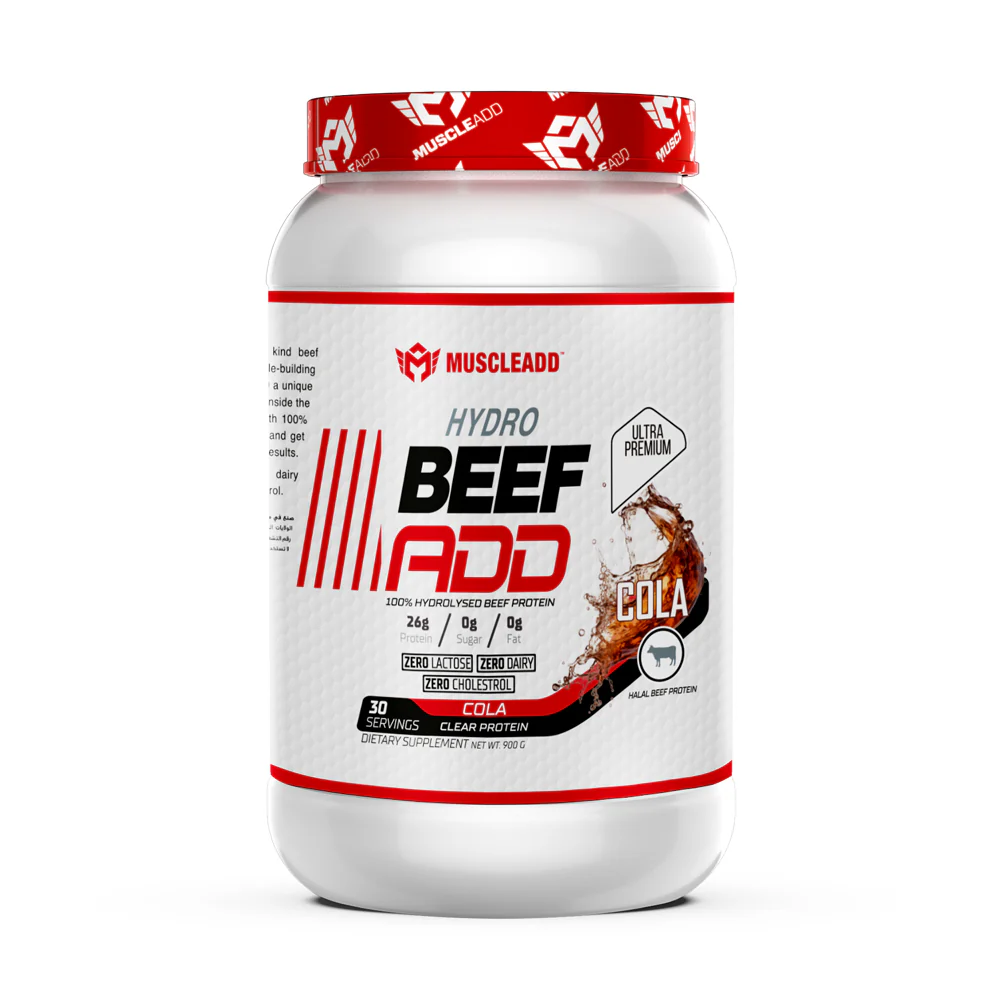 Muscle Add Hydro Beef Add 100% Hydrolyzed Beef Protein-Cola-30Serv-900G ...
