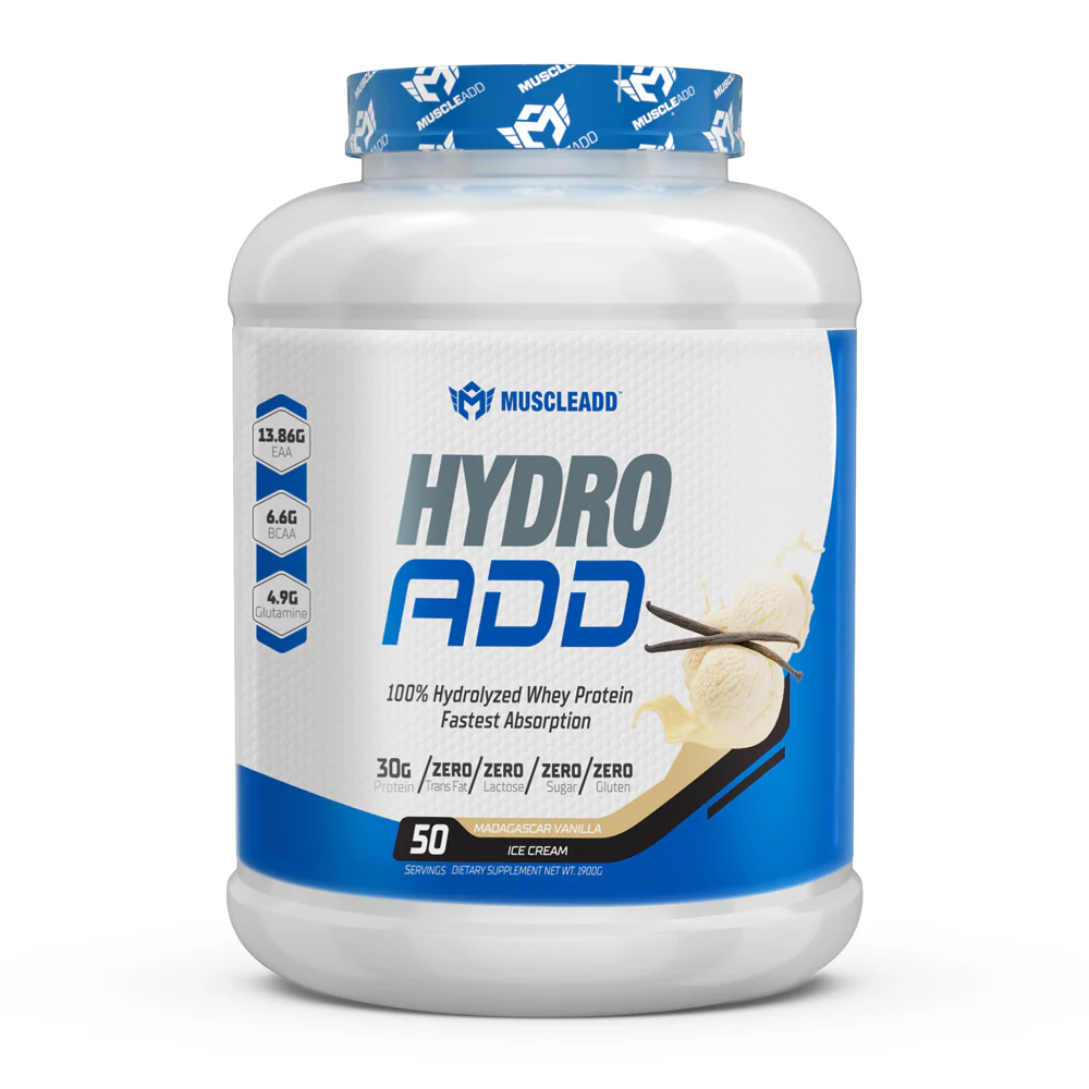 Muscle Add Hydro Add 100%Hydrolyzed Whey Protein Fastest Absorption ...