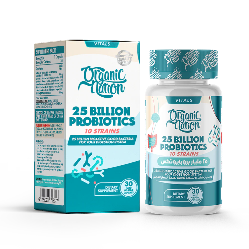 25 Billion Probiotics-30Serv.-30 Capsules – Protein and More